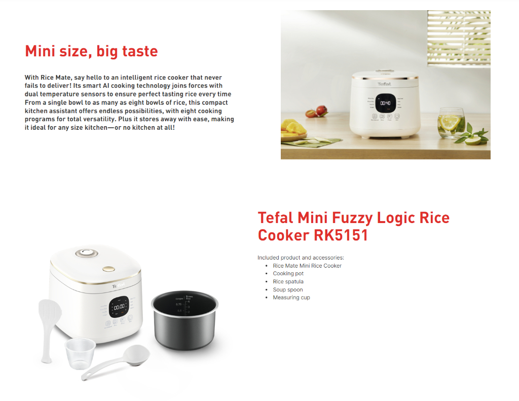BUBBLE WRAP Tefal RK5001 Mini Fuzzy Logic Rice Cooker 'Mini 0.7L RK5151 ...