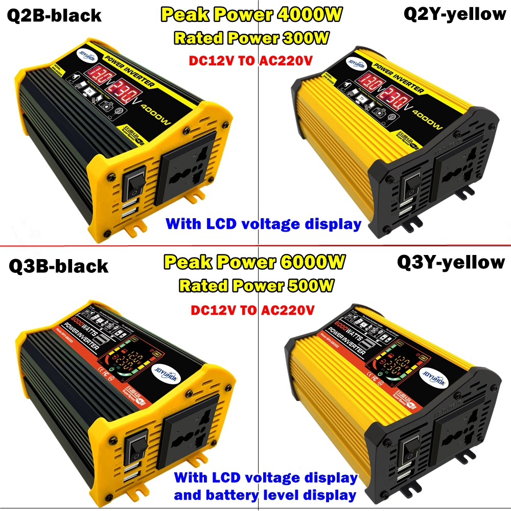 JOYUHON Solar Power inverter System 6000W Car Power Inverter with 18W ...