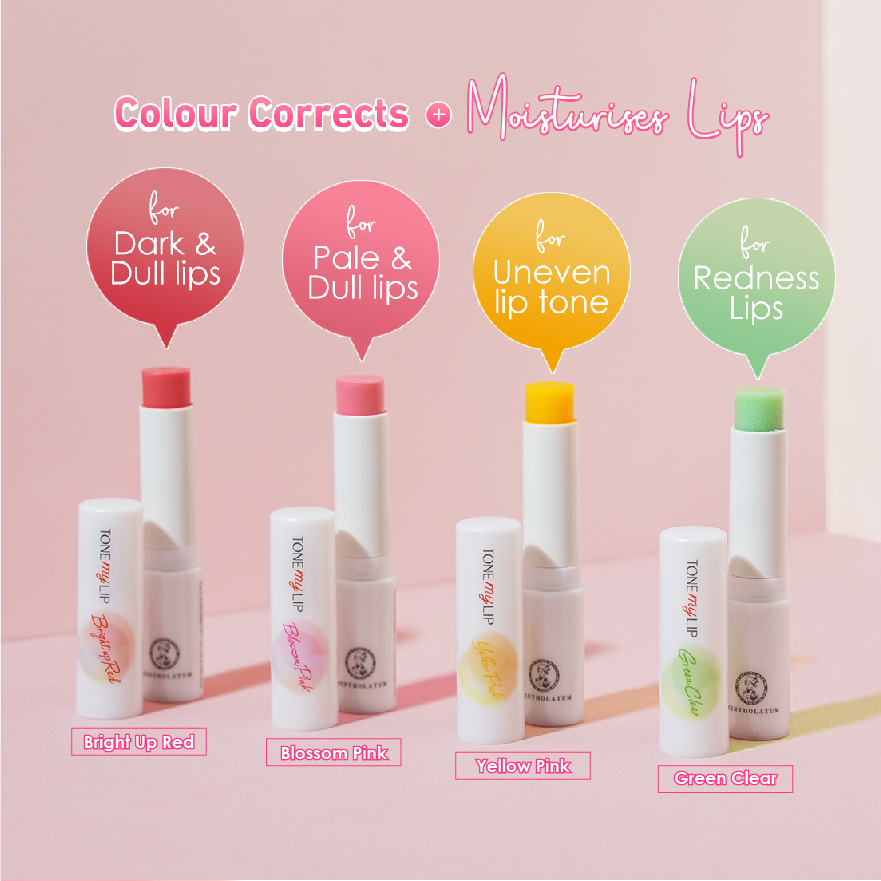 Mentholatum Tone My Lip - Bright Up Red [For Dark & Dull Lip/ Color ...