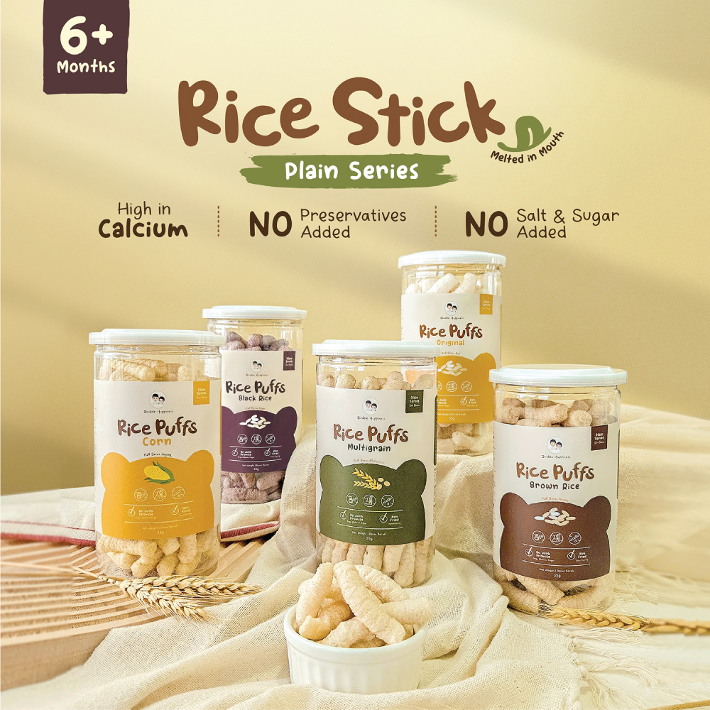 Double Happiness Baby Rice Puff / Rice Stick / Baby Food / Baby Snack ...