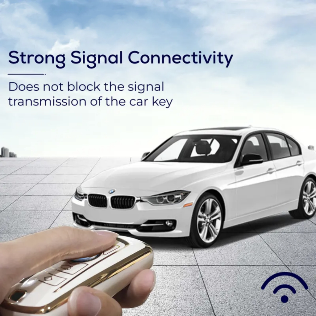 BMW Car Key Cover Chrome Reflection TPU Car Key Remote Casing Sarung ...