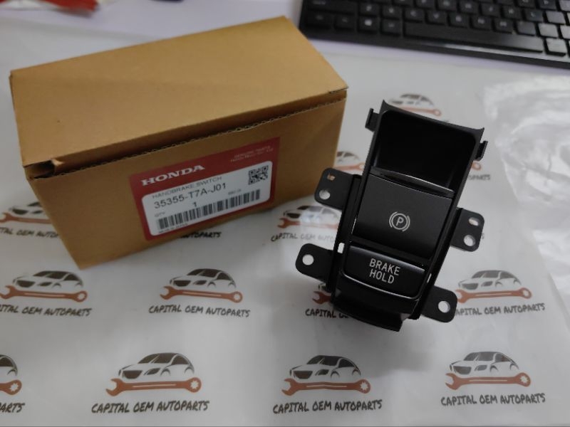 35355-T7A-J01 GENUINE HONDA HRV AUTO HANDBRAKE BUTTON GEAR POSITION ...