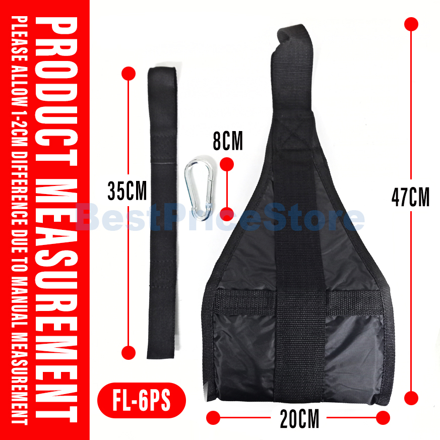 BPS Premium Heavy Duty Six Packs Ab Strap Hanging Chin Up Pair Leg ...