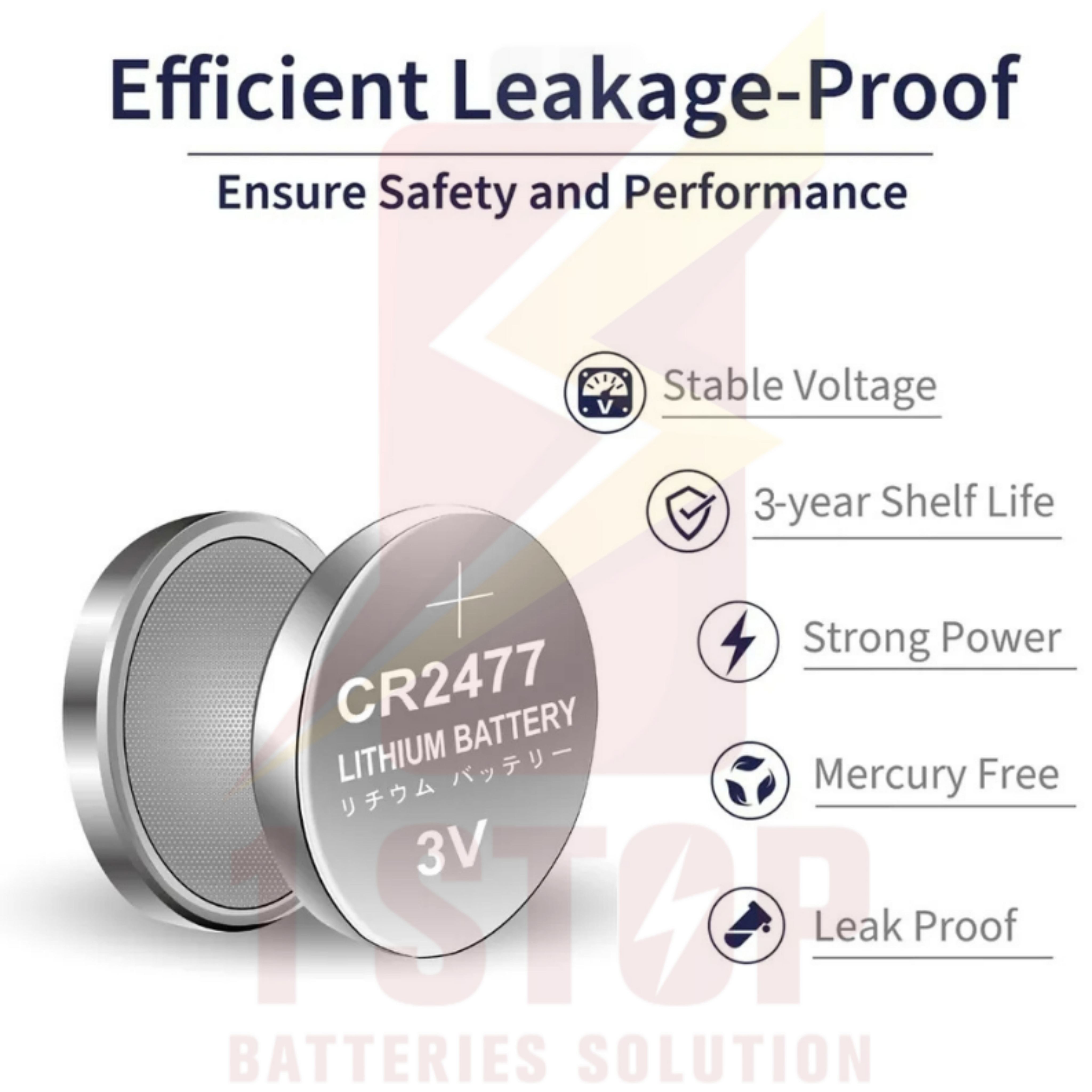 Lithium CR2477 3V Button Coin Cell batteries | Shopee Malaysia