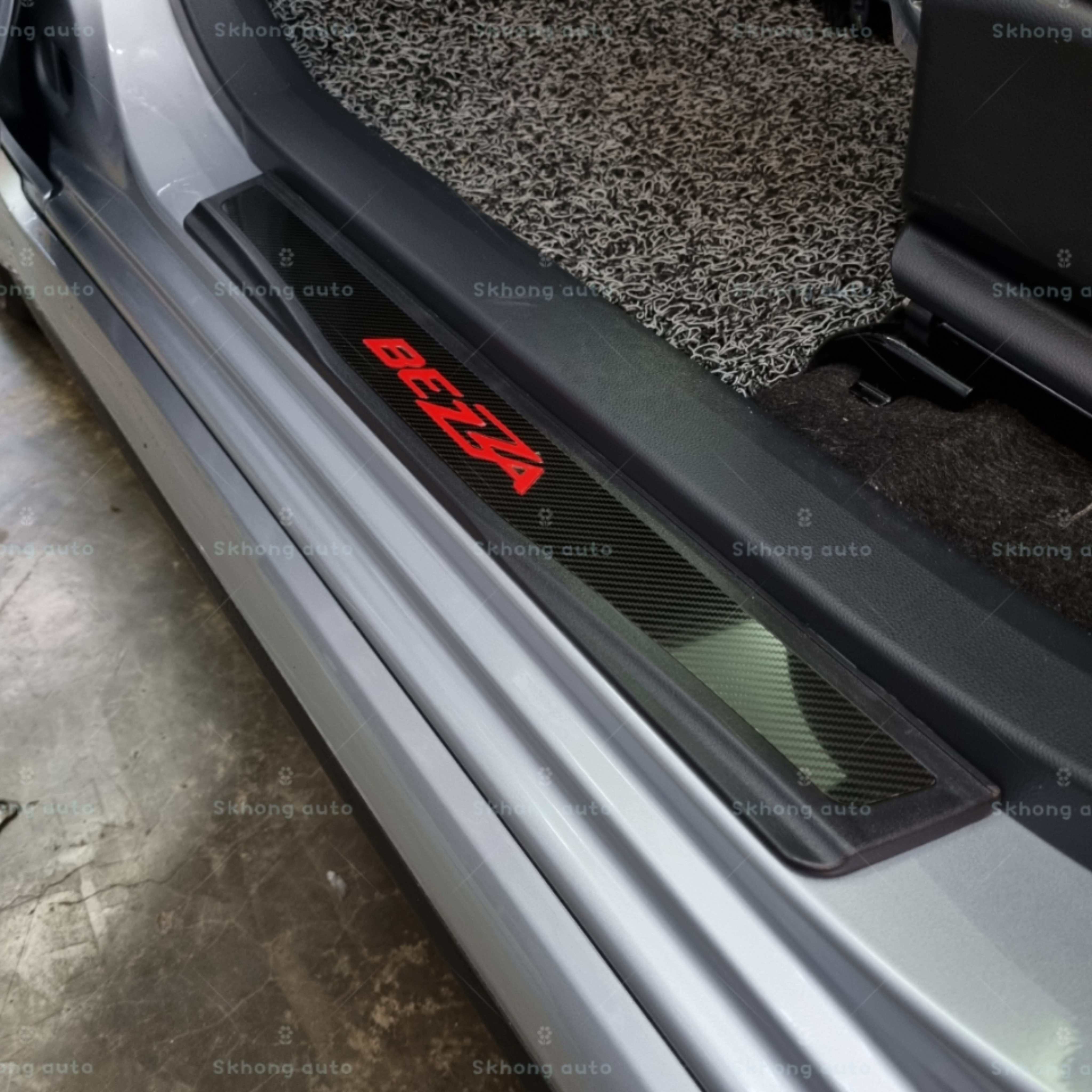 Perodua bezza side sill plate door step side step window step carbon ...
