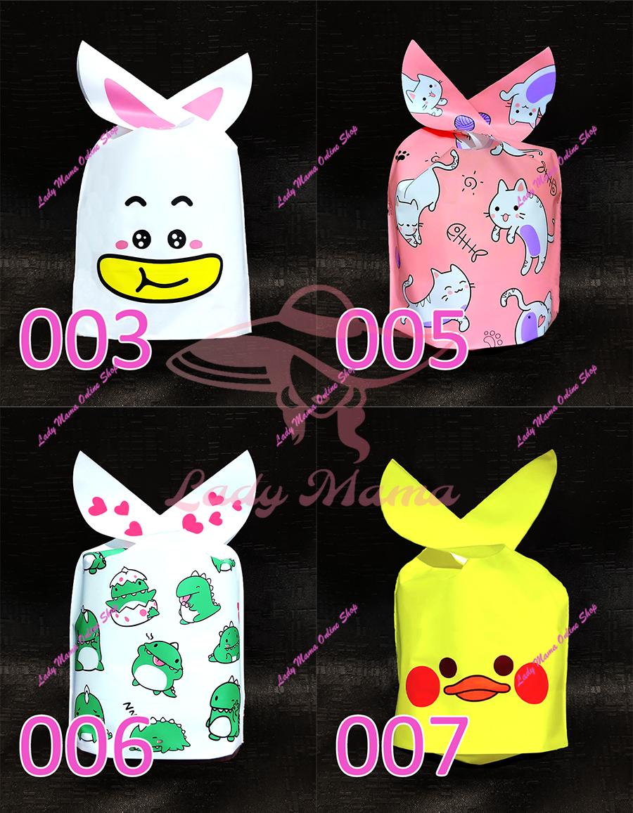 Rabbit Gift Bag Cute Animals Packaging Doorgift Goodies Candy Plastic ...