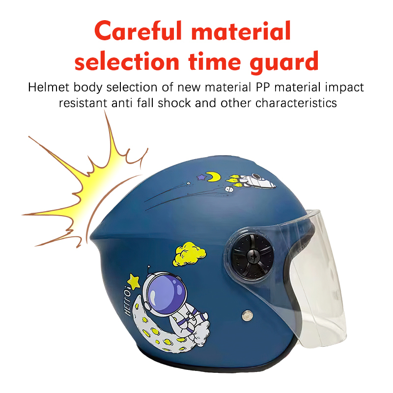 Motor Helmet Motorcycle Kids helmet budak Lelaki half Face Helmet HD ...