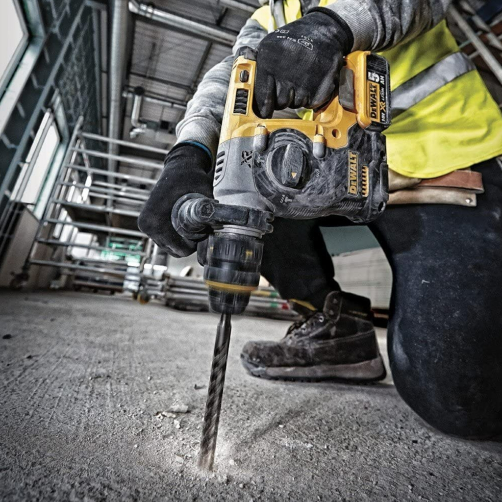 Dewalt 20V BL Cordless Rotary Hammer 24mm 3 Mode 2 Battery 5.0AH Hammer ...