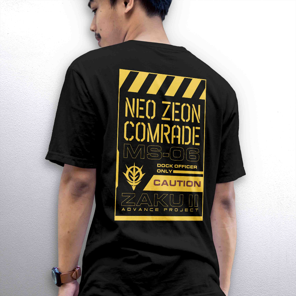 [GRAPHIC TEE] T-SHIRT NEO ZEON CREW Custom Design (XS-5XL)Maroon/Black ...