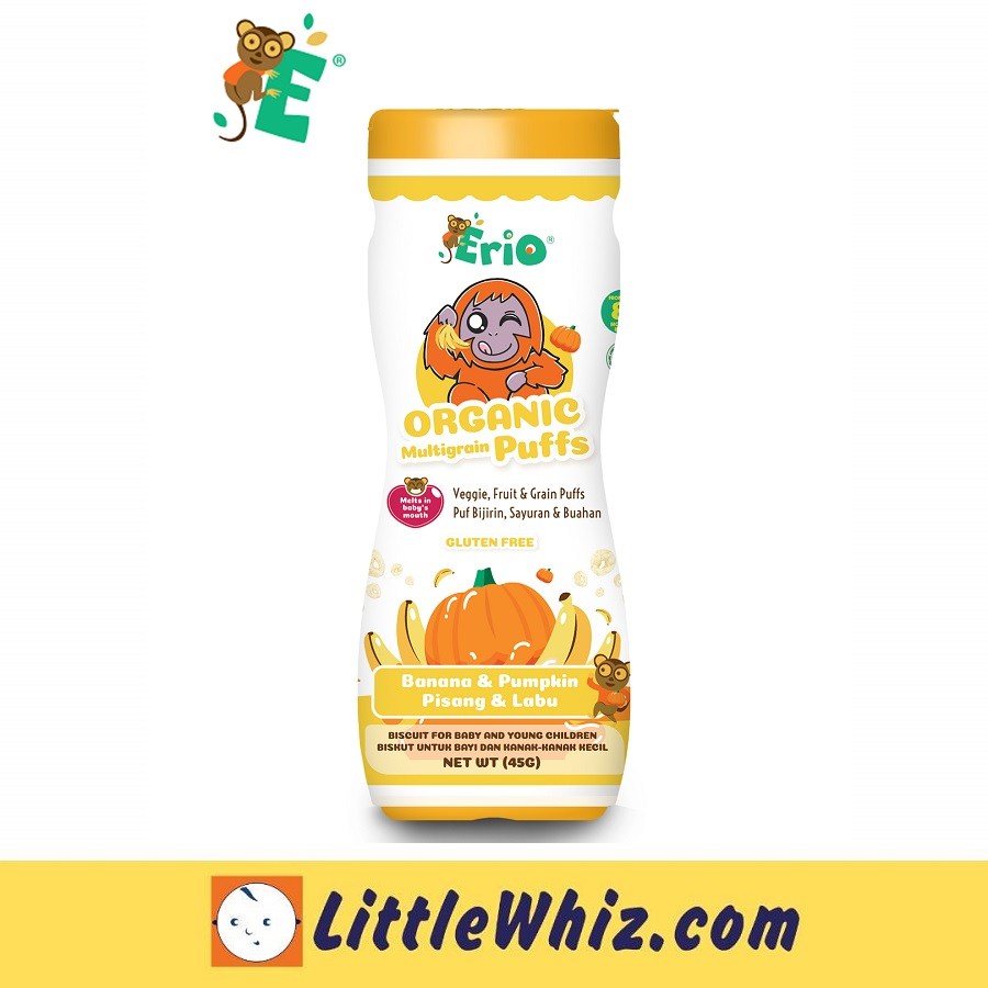 Erio: Organic Multigrain Puff 45g | Baby Snack | Baby Food | Shopee ...