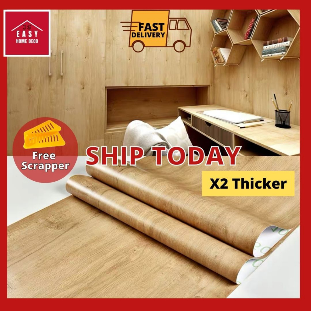 Wood Series Waterproof Cabinet sticker Wallpaper Sticker Wall Stickers ...