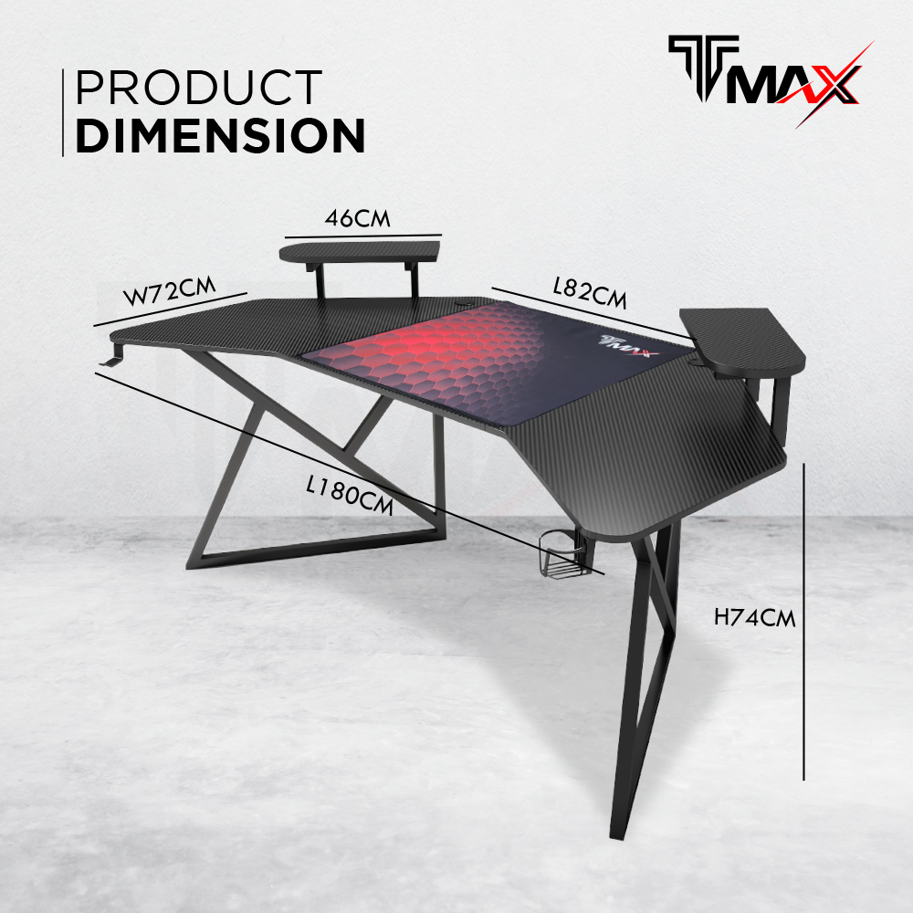 TMAX L180cm X-Shaped Anchor Desk Streamer Table Gaming Table Gaming ...
