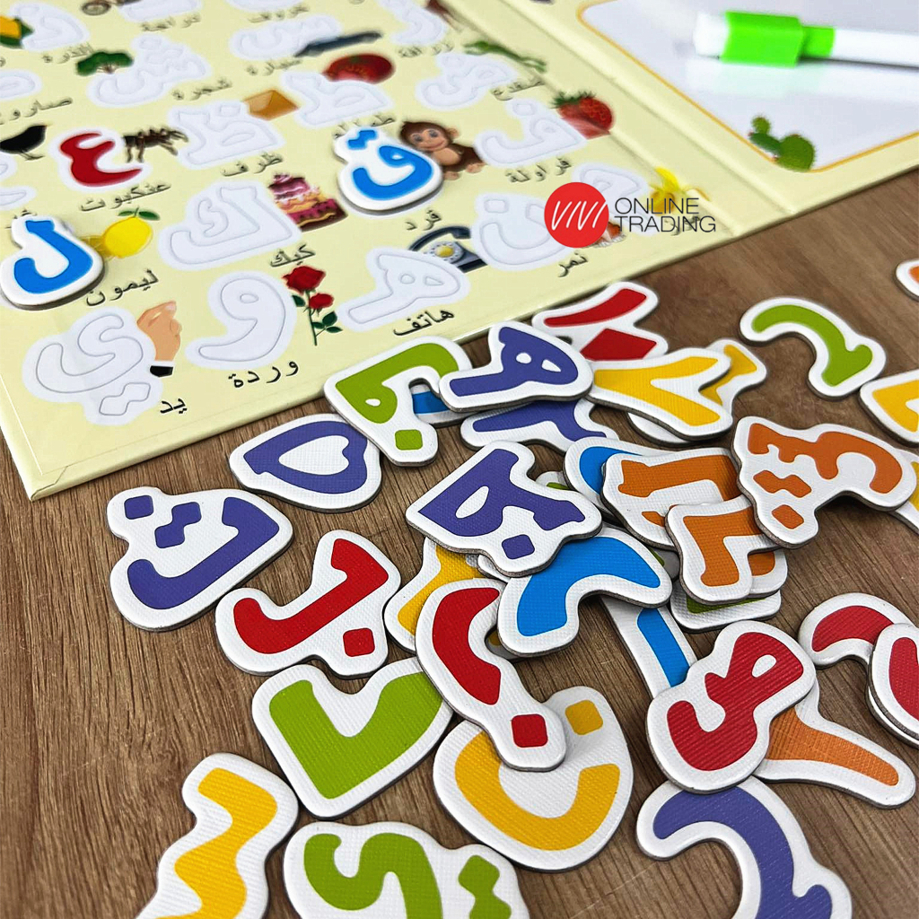 Jawi Magnetic Book Kids Early Learning ABC Magnet Book Busy Book Puzzle ...