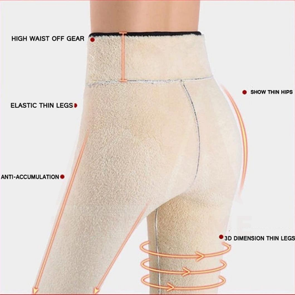 Thermal Thick Legging Woman Warm Winter Mid Waist Legging Women Plus Size 冬天保暖裤 Thermal Fleece ...
