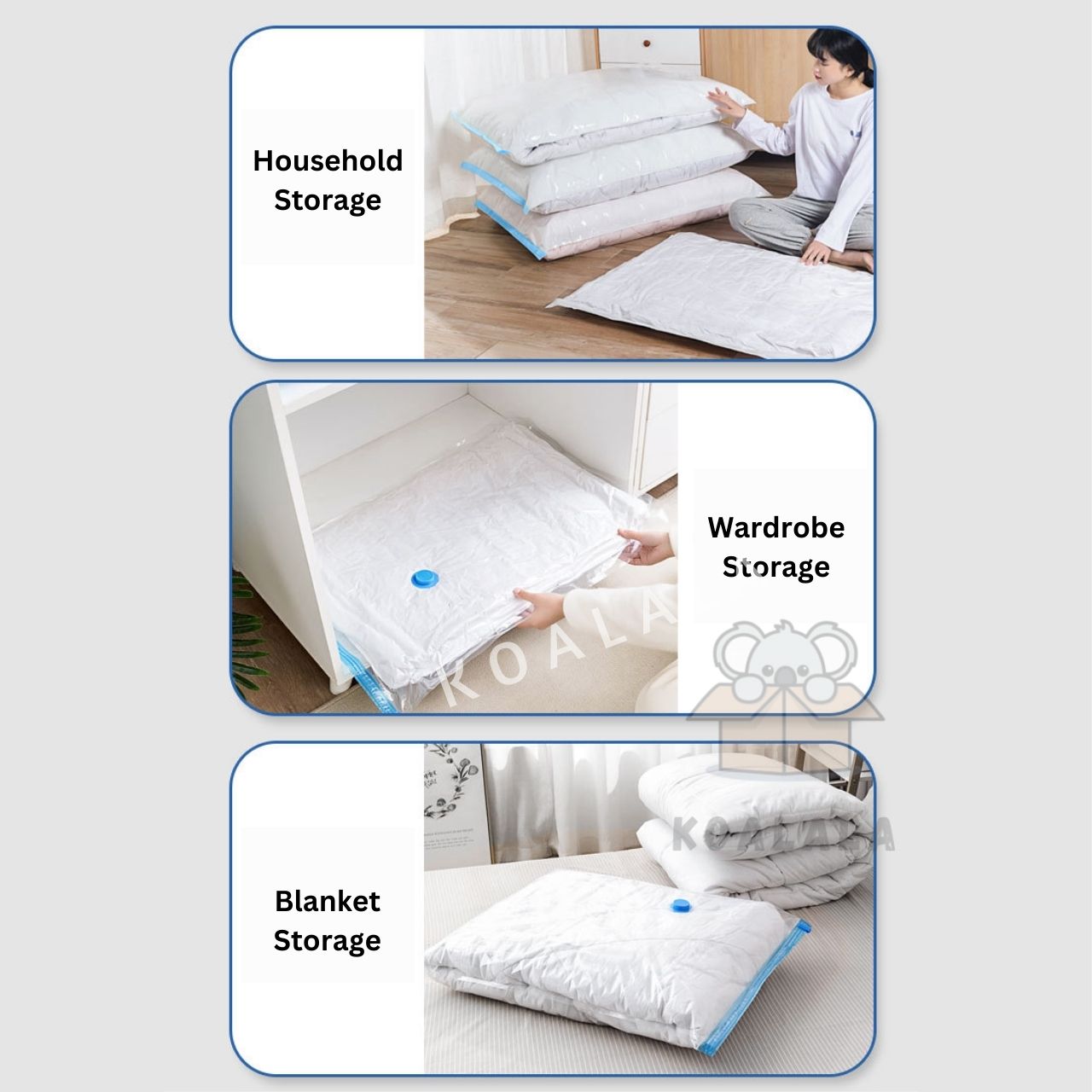 Space Saving Vacuum Bag Quilt Travel Storage Bag Compression Bag ...