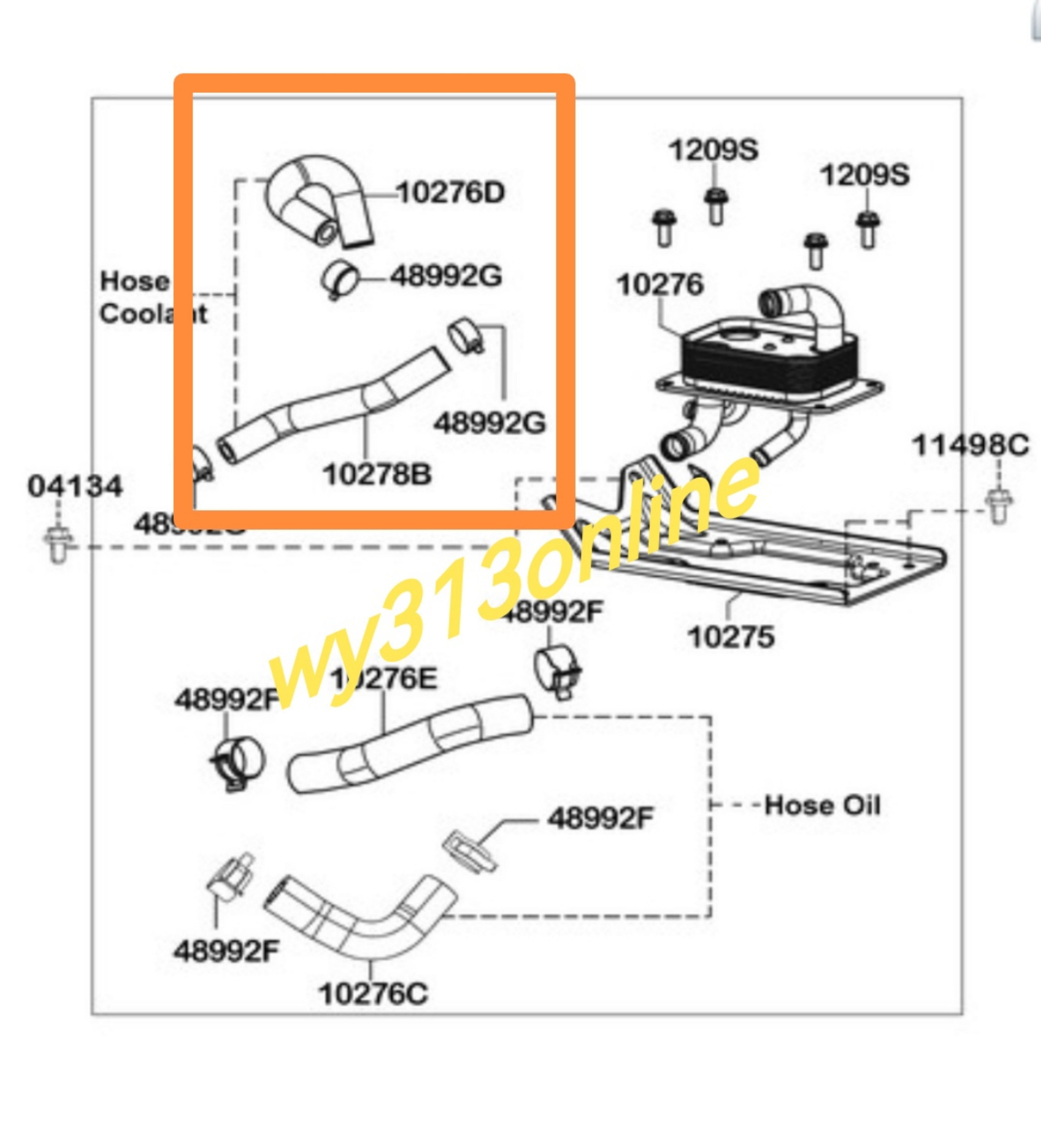 Original Proton Exora Bold Preve CFE Suprima S Oil Cooler Hose U Shape ...