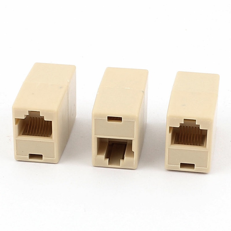 RJ45 Coupler CAT5/CAT6 Ethernet Network Lan Cable Extender Connector ...