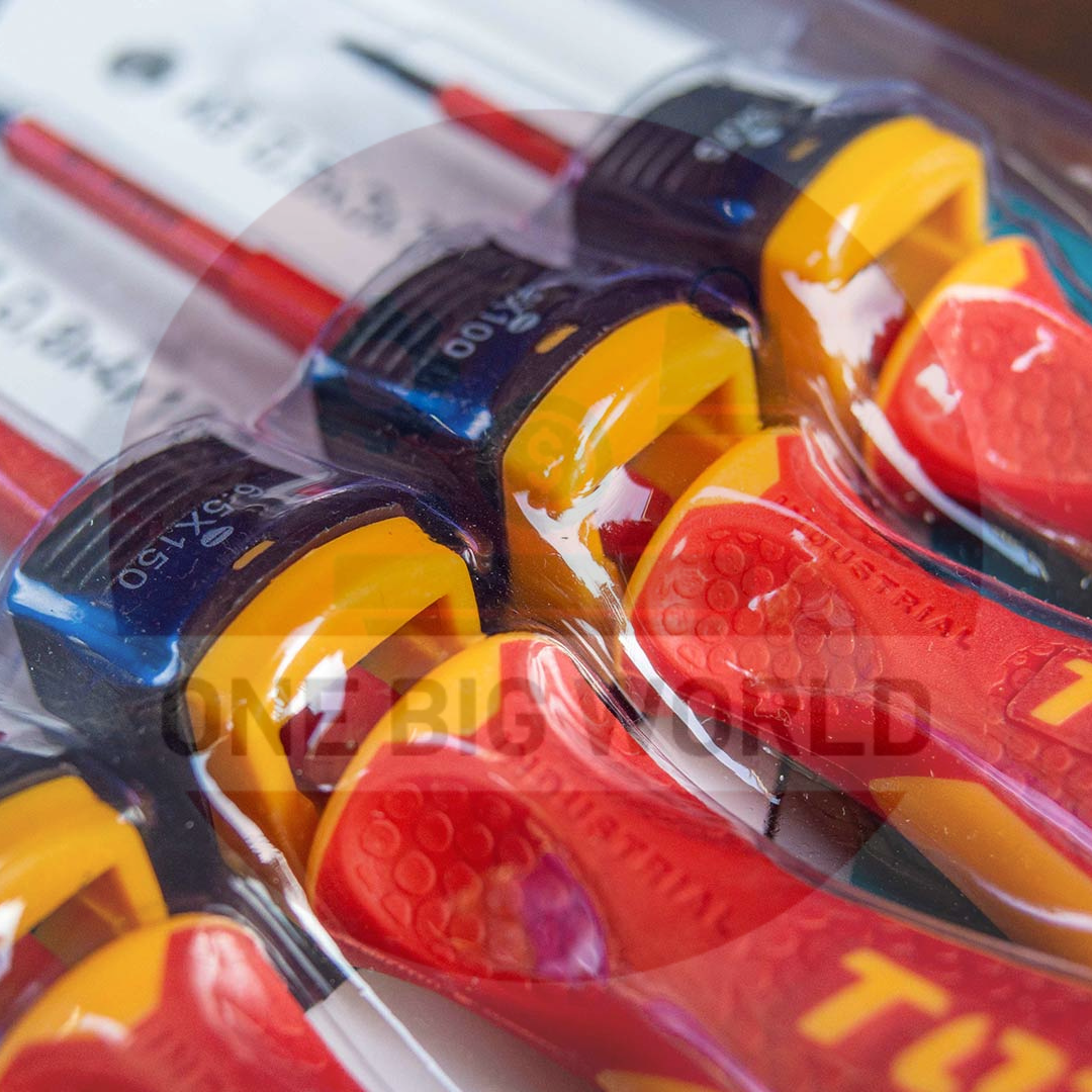 TOTAL 1Kv 6 Pcs Insulated Screwdriver Set Pemutar Skru - THTIS566 ...