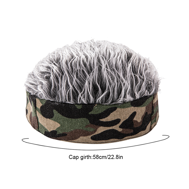 Wig Cap Men Hat Handsome Simulation Wig Short Hair Sun Visors Caps Hair ...