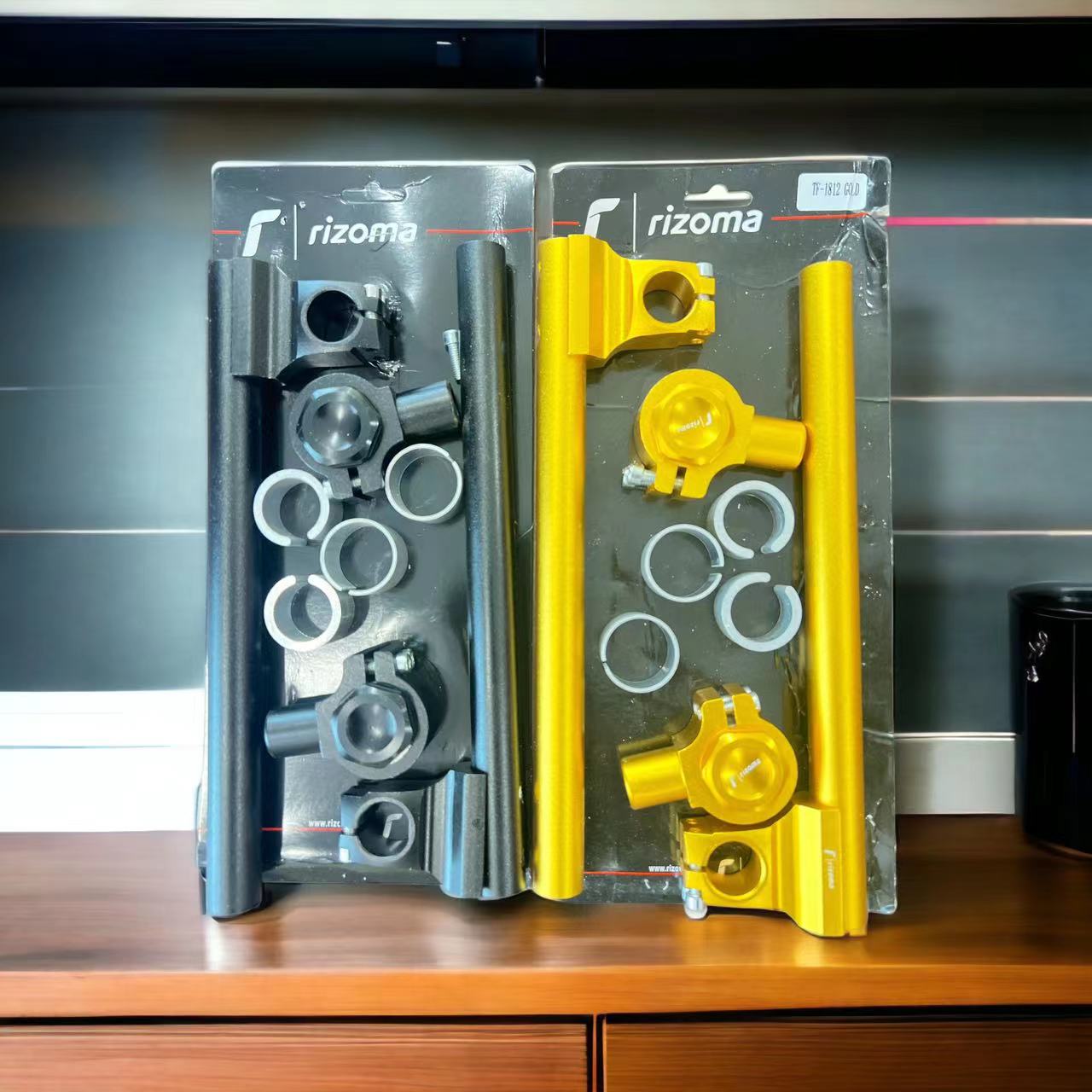 HANDLE BAR CLIP ON UNIVERSAL MOTORCYCLE CNC ALLOY RXZ FZ 150 SUZUKI ...