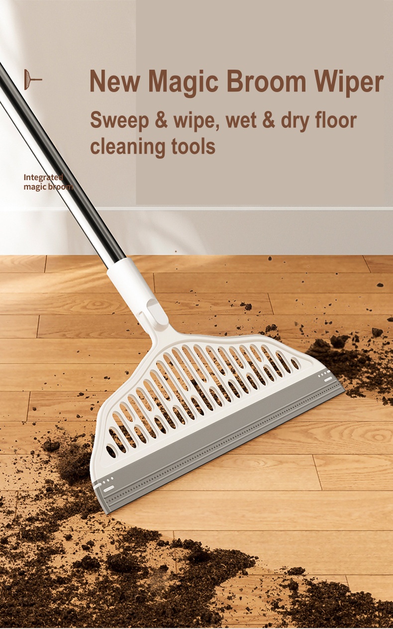 HAPPY MOM Extendable Sponge Mop Toilet Bathroom Squeeze Absorb Water ...