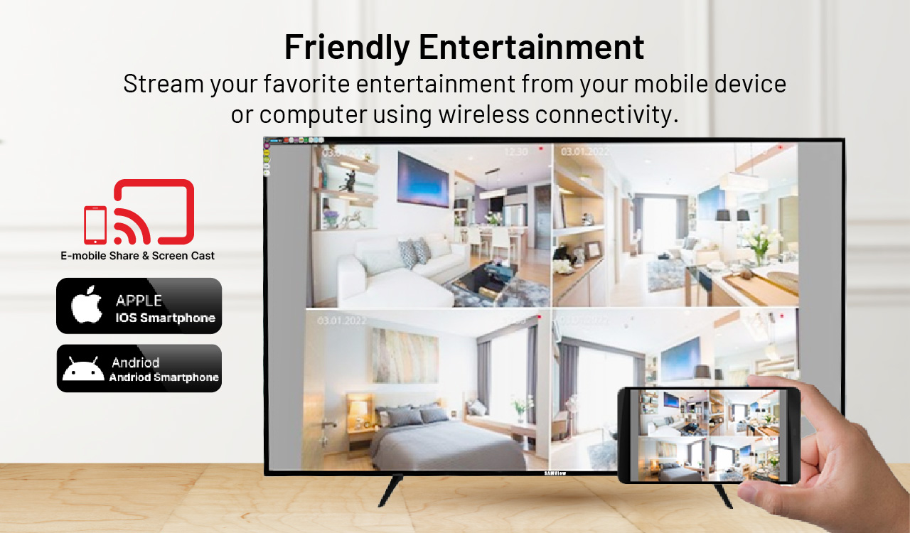 SAMView Full HD Smart Digital LED / Android TV with Netflix (32"/40"/43 ...