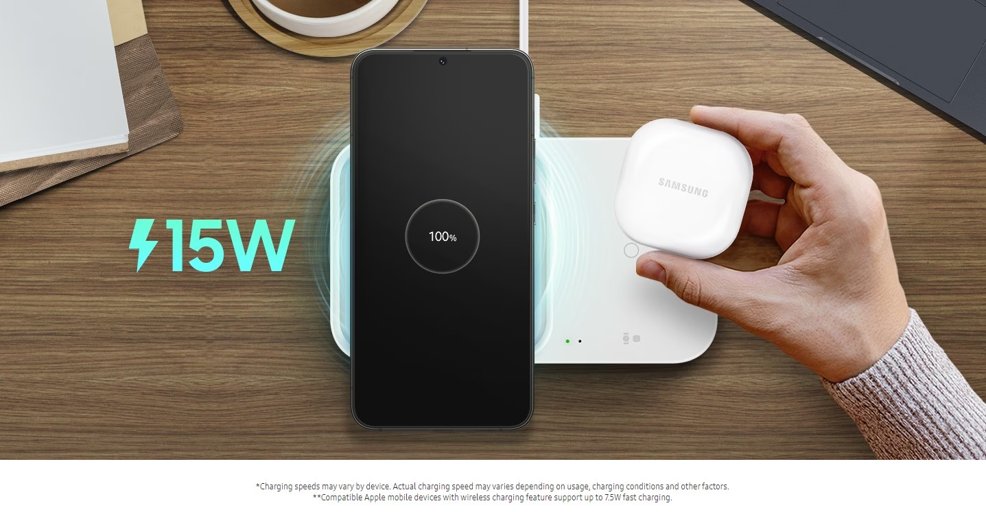 Samsung Super Fast Wireless Charger Duo - Original 6 Months Warranty by Samsung Malaysia ...