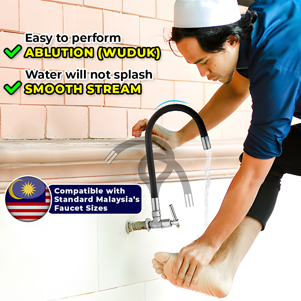 SUPERSAVE Flexible Faucet Extender Universal Rotatable Pipe 360 Degree ...