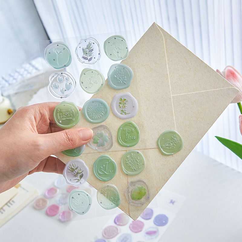 IMZ INS Beautiful Butterflies & Flowers Series 3D Wax Seal Patterns ...