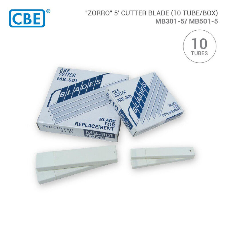 CBE CUTTER MB-301 / MB-501 BLADE FOR REPLACEMENT 5PCS X 10TUBE | Shopee ...