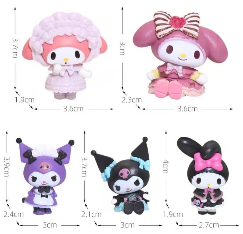 Sanria Kuromi Pacha Cinnamoroll Theme Ornament Cake Decoration Topper ...