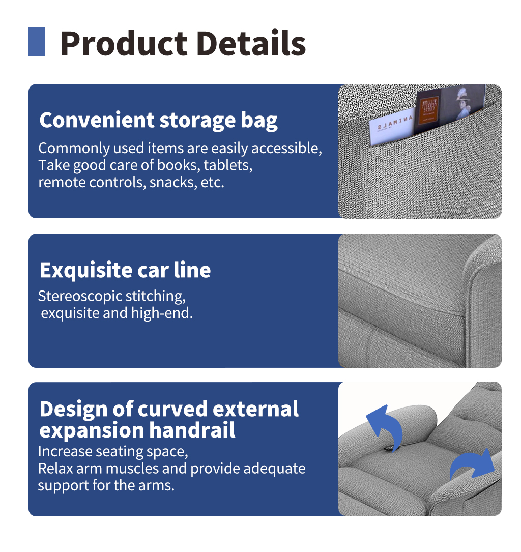 Electric sofa/ergonomic sofa/1-seater single sofa/170 degree adjustable ...