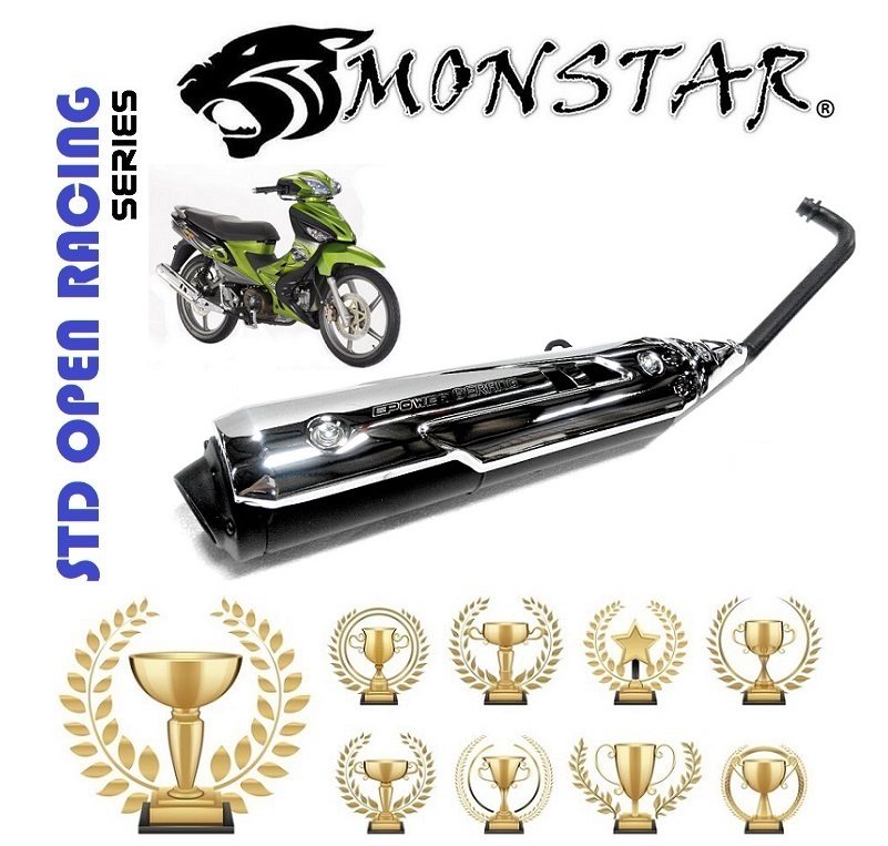 GT128 GT 128 Racing Std Open Exhaust Ekzos EPOWER BERANG Modenas ejm ...