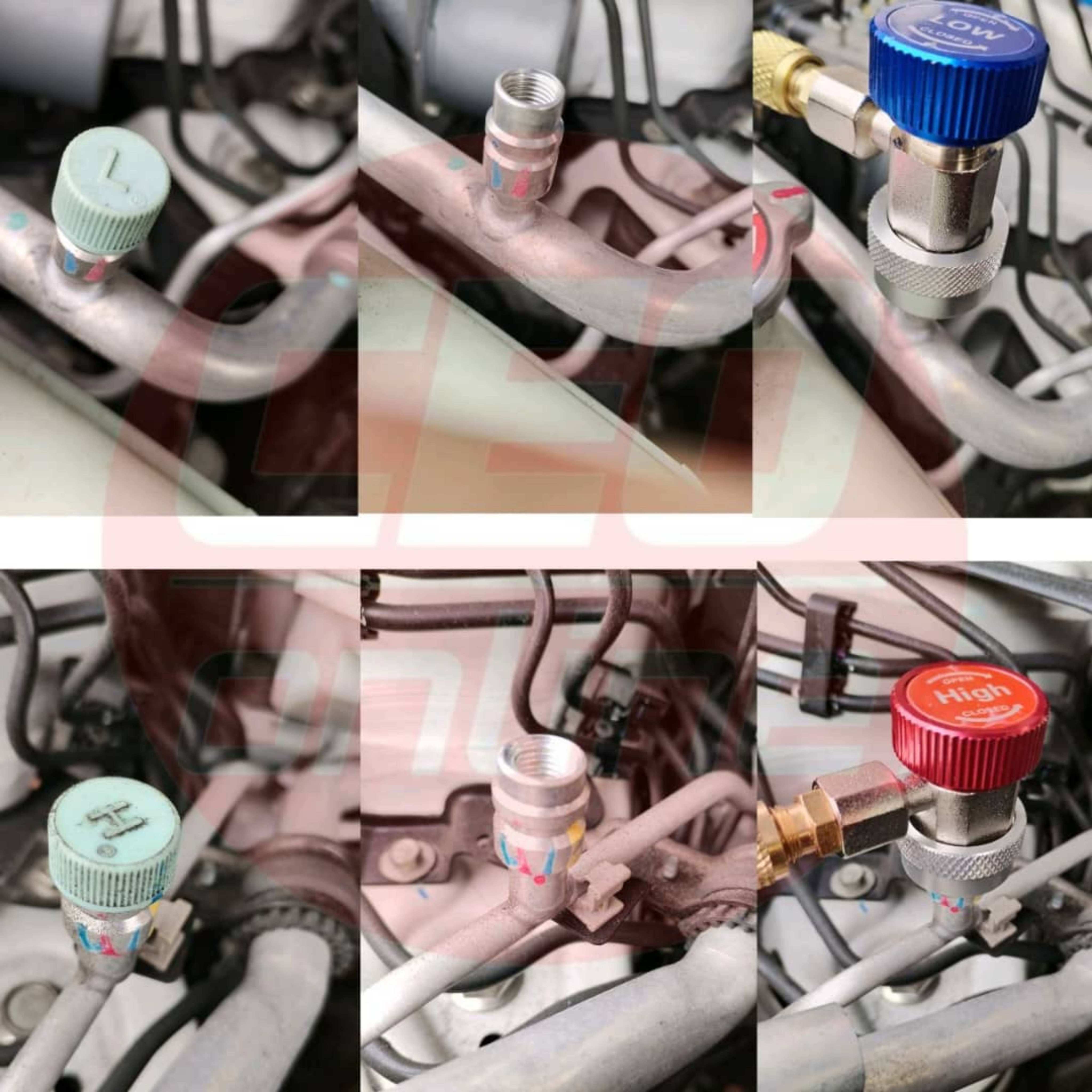 CEO 🇲🇾 PROFESSIONAL R134a MANIFOLD GAUGE SET R134a GAS METER Car ...