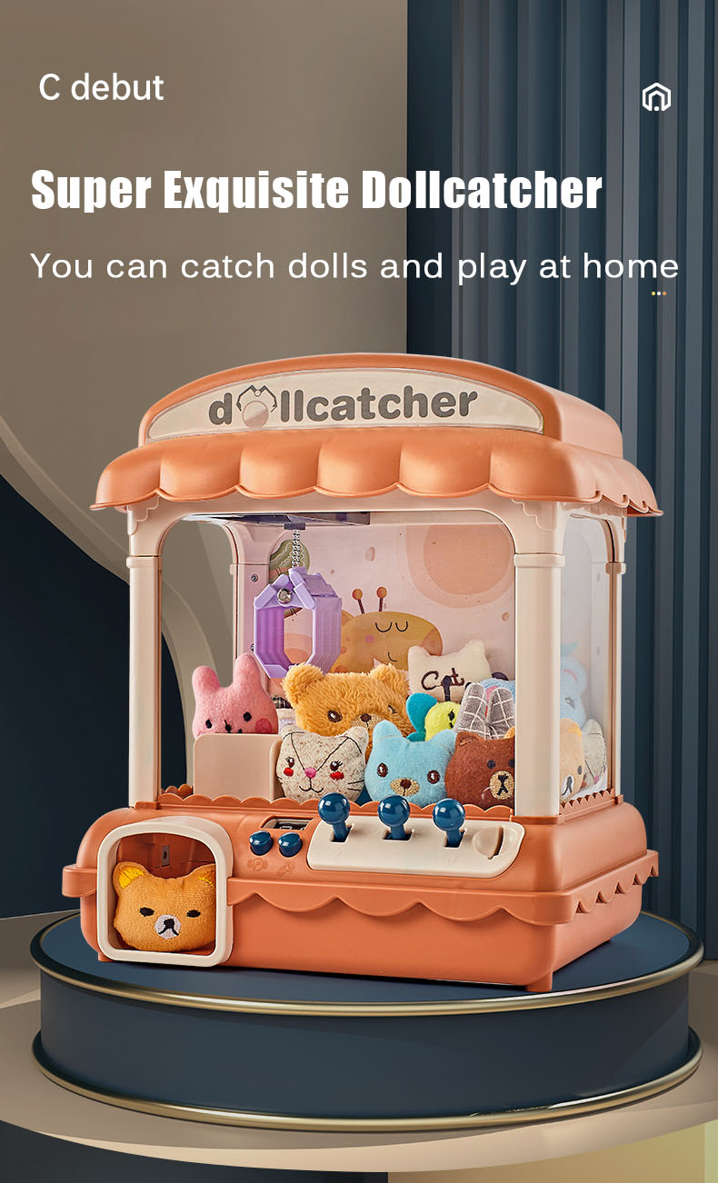 Doll Catch machine Big Size Claw Game Toy Birthday Present for Children ...