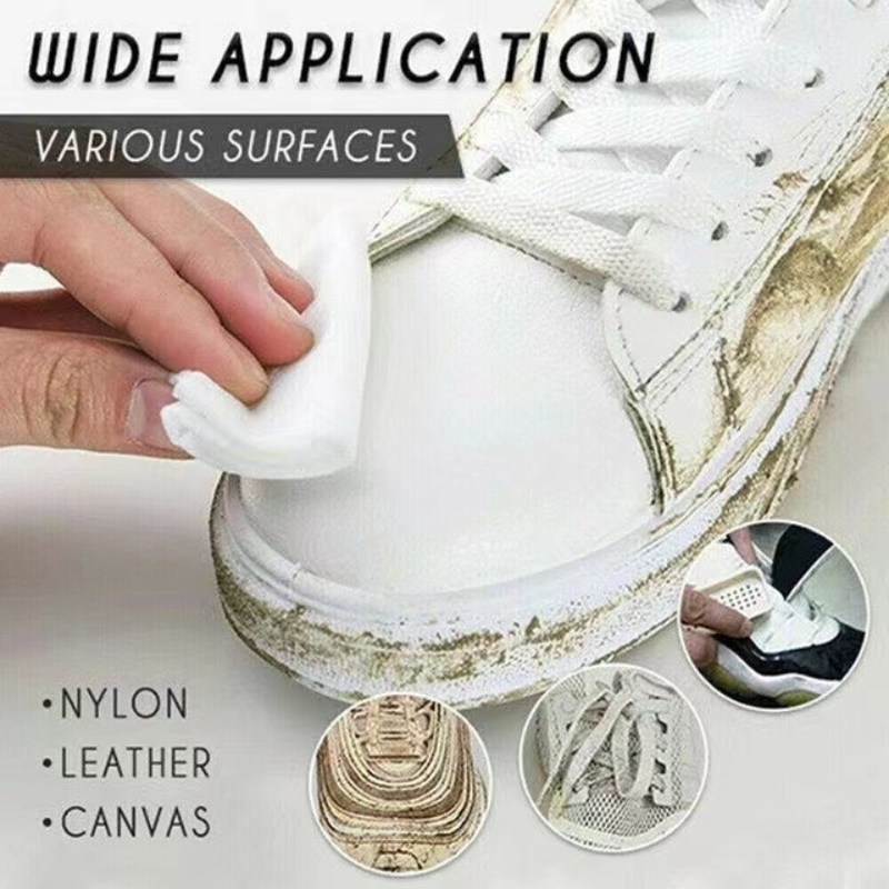 80pcs Shoe Cleaning Disposable Wet Tissue Quick Shine Wipes White Shoes ...