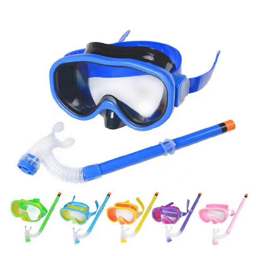 Unisex Kids Diving Mask Scuba Snorkeling Face Mask Half Dry Tube ...