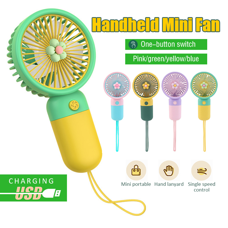 Portable Hand Fan Table Mini Clip Fan USB Charge Battery Desk Cooling ...