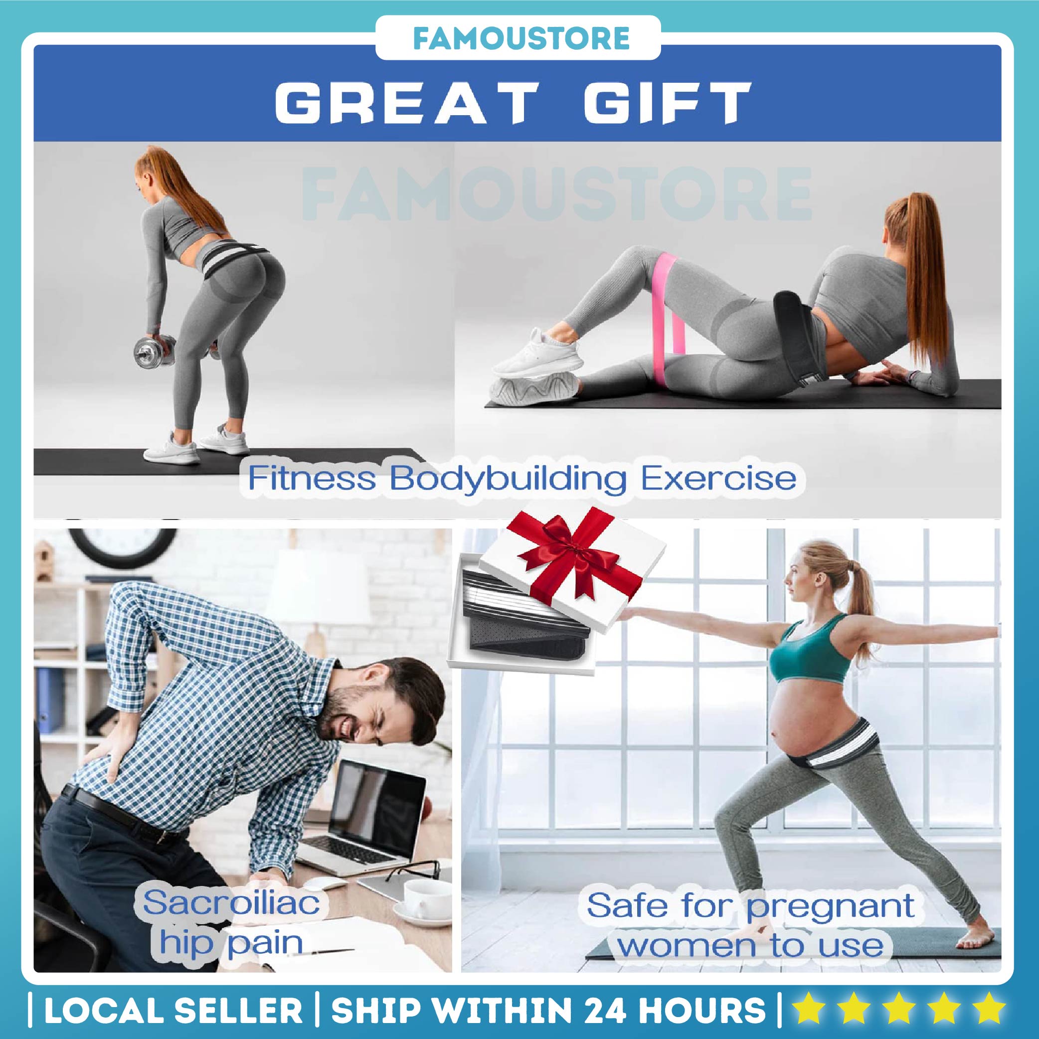 Dainely Belt for Lower Back Pain Relief Anti-Slip Adjustables Lumbar ...