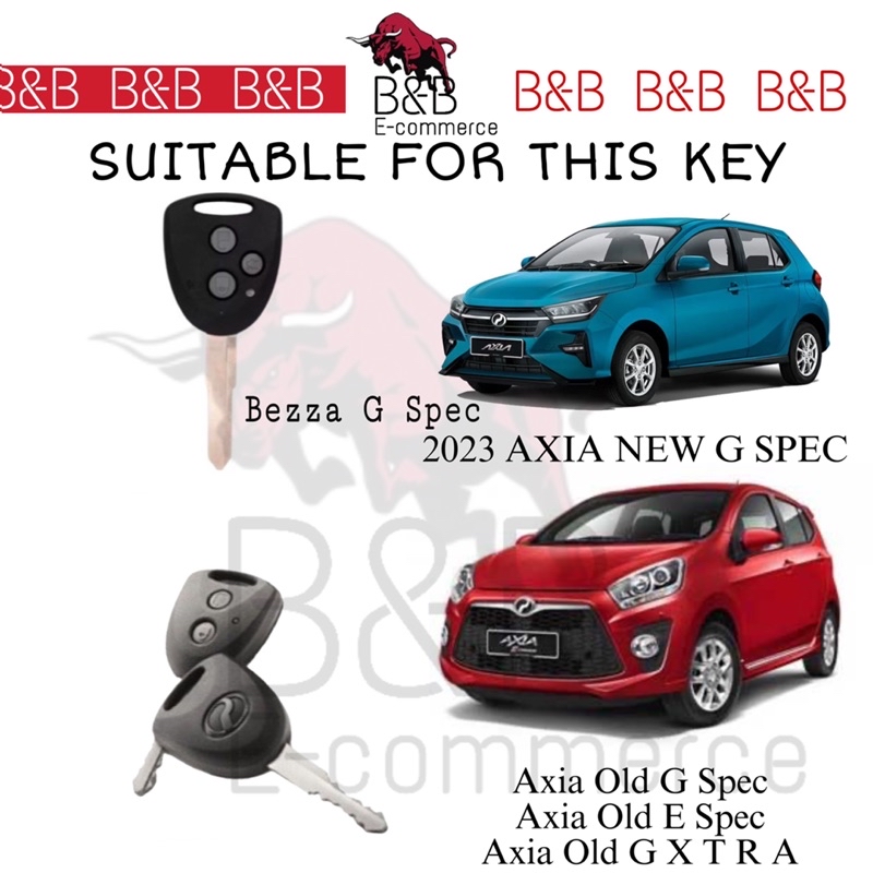 Premium TPU New Perodua Bezza AXIA 2023 G / AXIA 2014 GXTRA Car Key ...