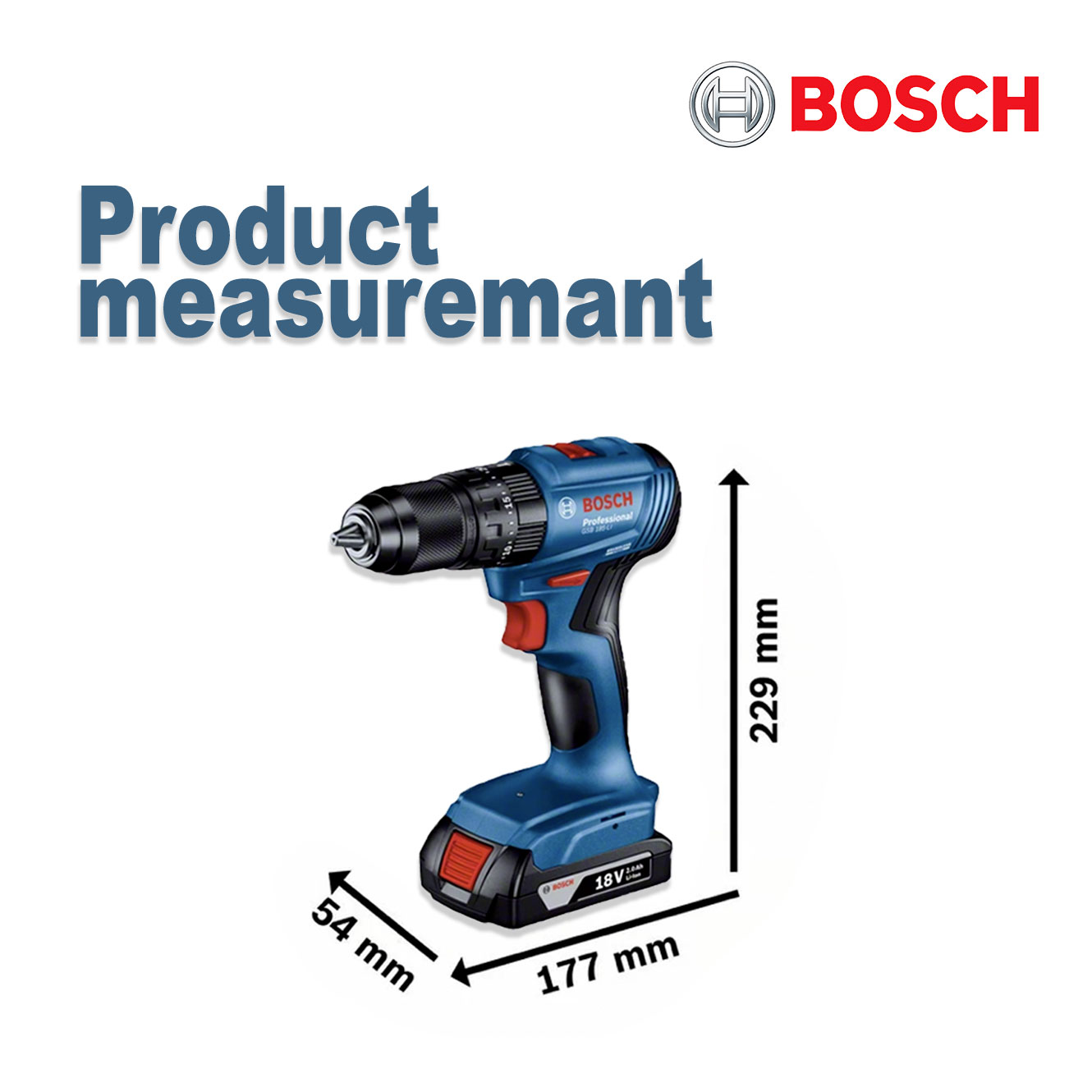 Bosch 18v Gdr 180 Li Cordless Impact Driver Gsb 185 Li Cordless Combi