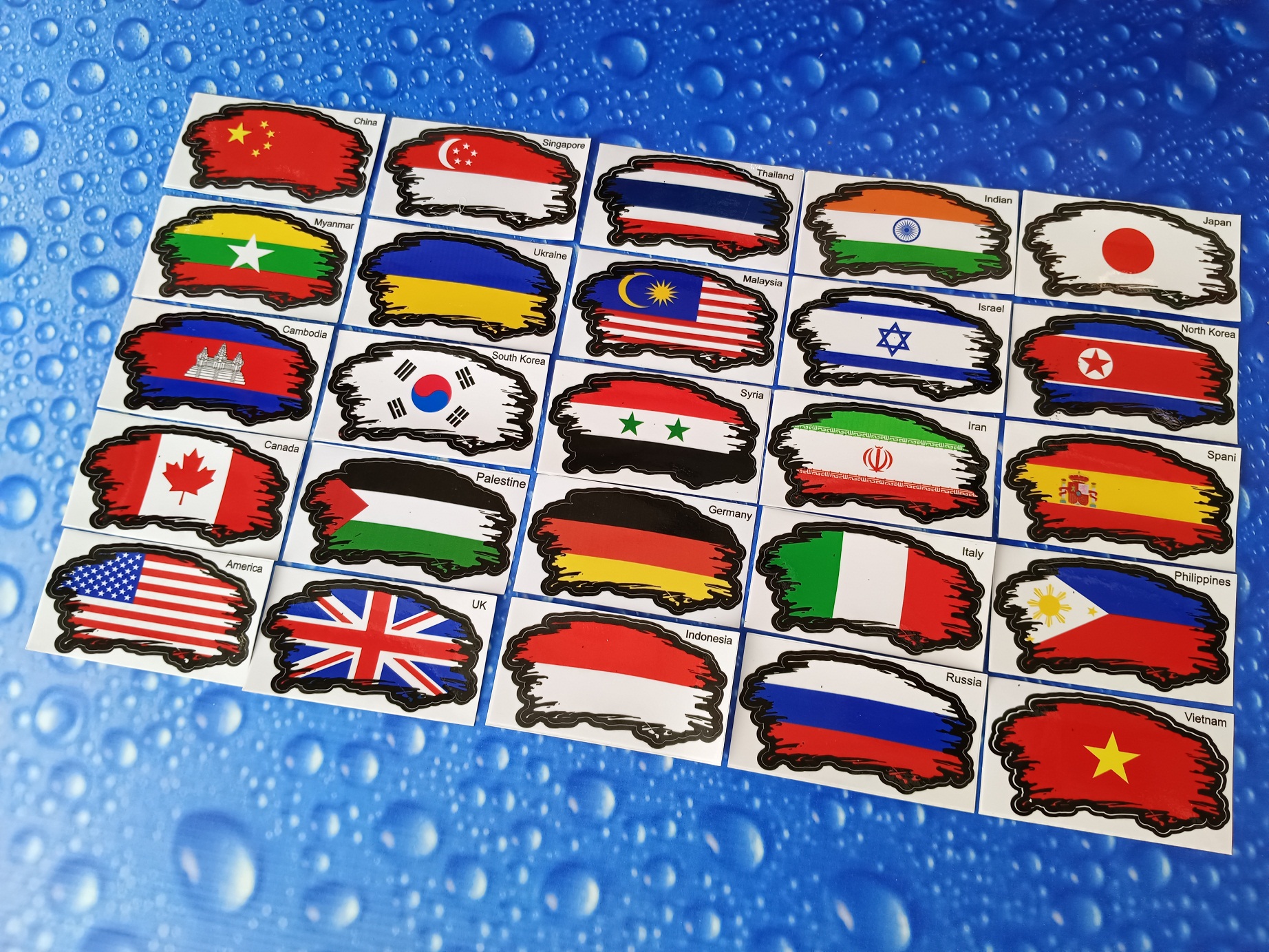 Sticker Inkjet Flag The World Flag Sticker | Shopee Malaysia