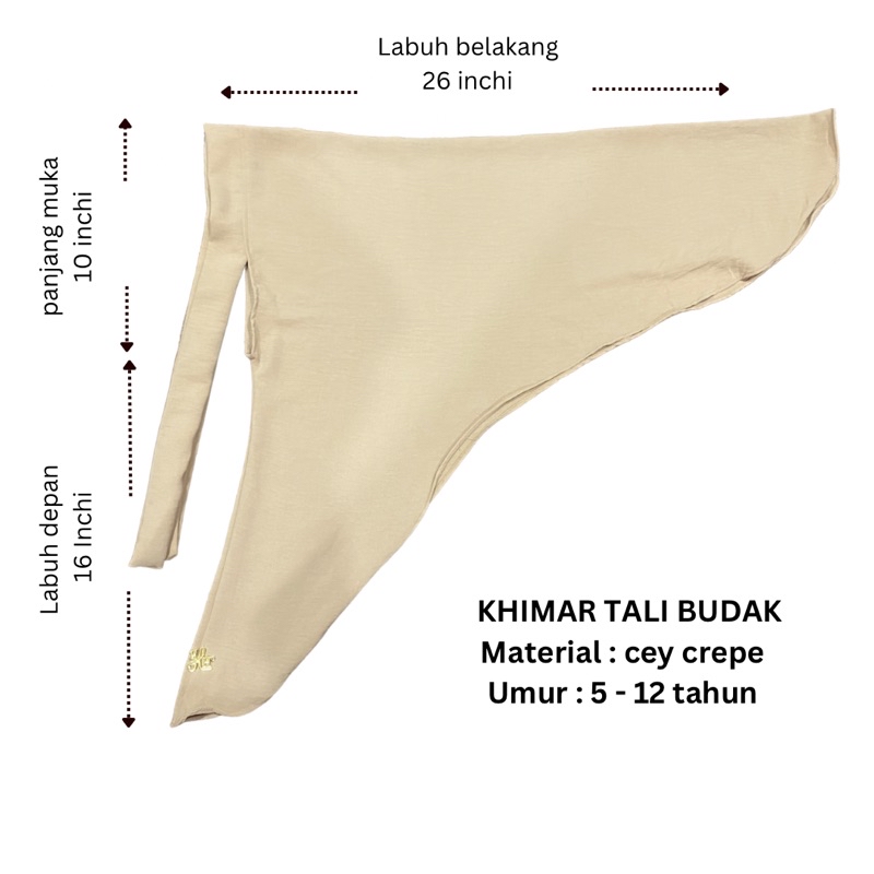 KHIMAR TALI BUDAK / TUDUNG INSTANT BERTALI | Shopee Malaysia