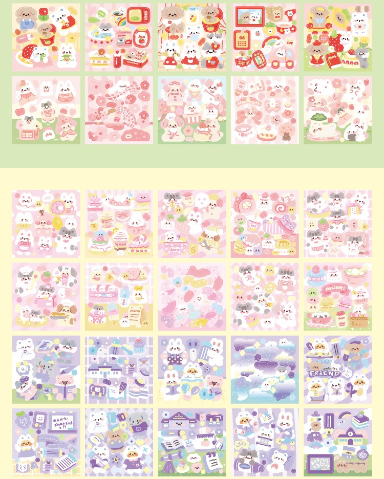 100pcs Cute Sticker Set Sticker Box Cute Stickers | Shopee Malaysia