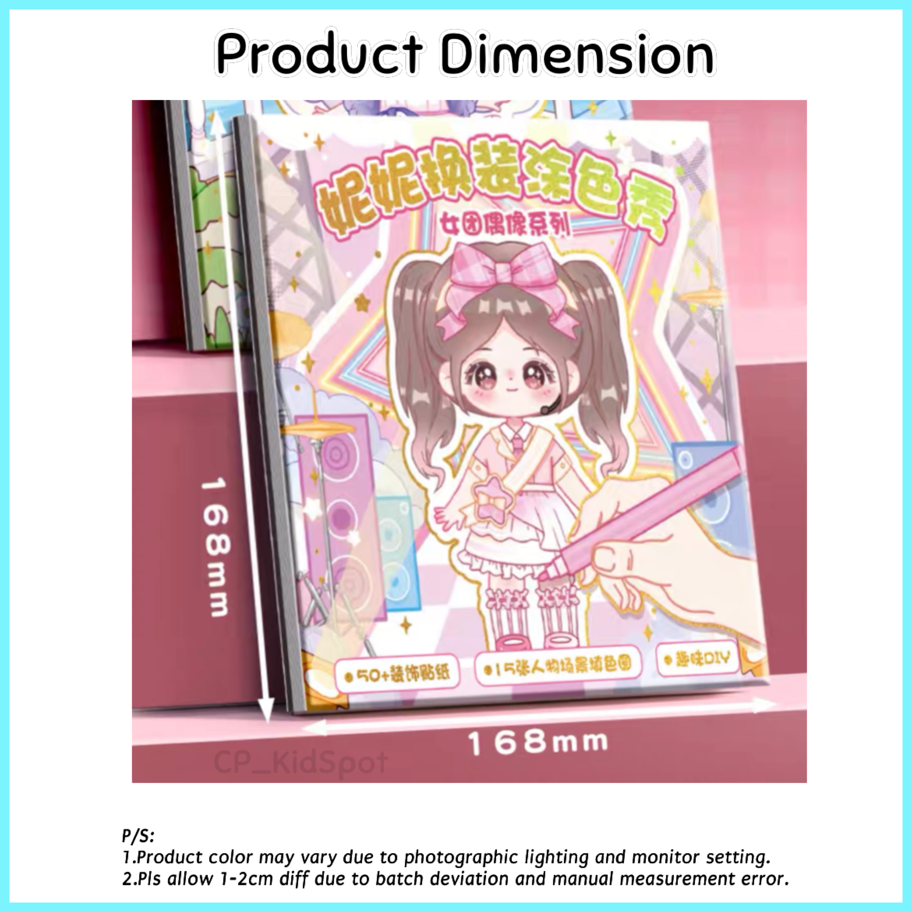 Sticker Colouring Book Cartoon DIY Creativity Dress Up Sticker Book ...