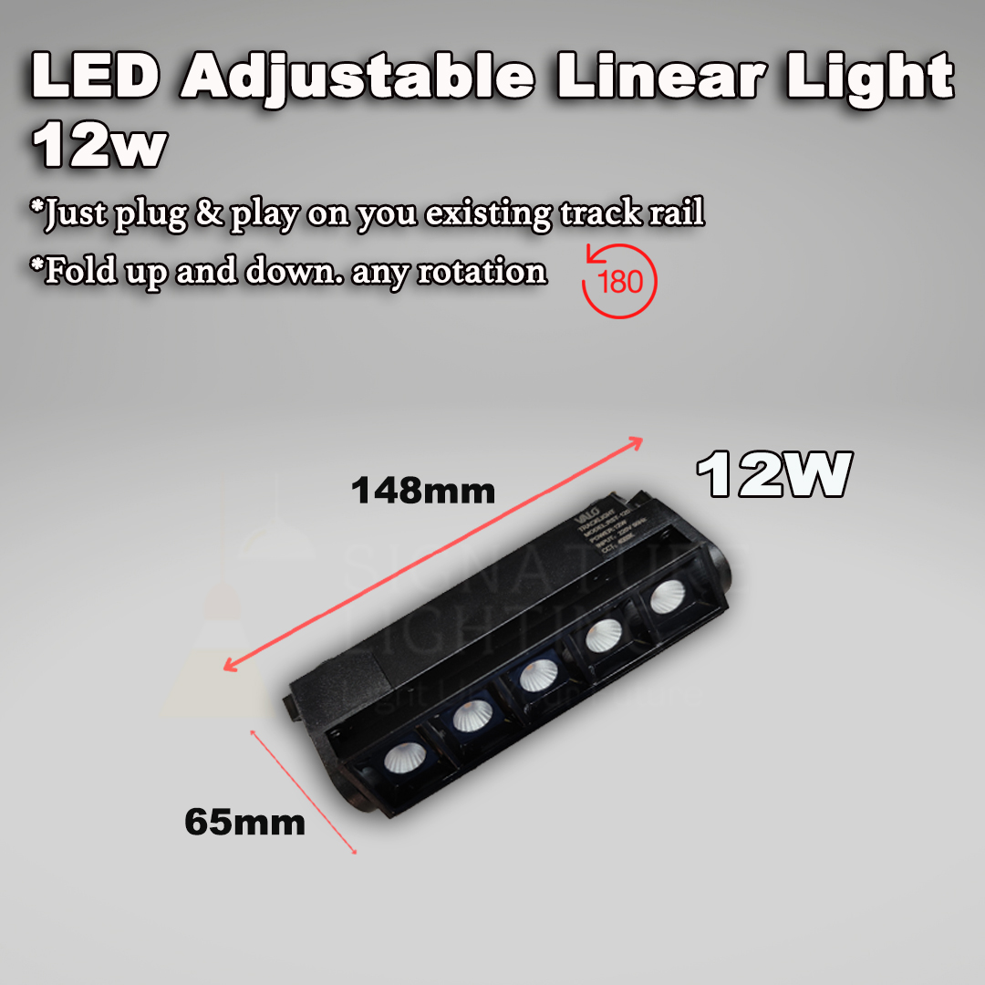 Led Track Rail Liners Track light Boleh Pusing Adjustable 20W 30W LED ...