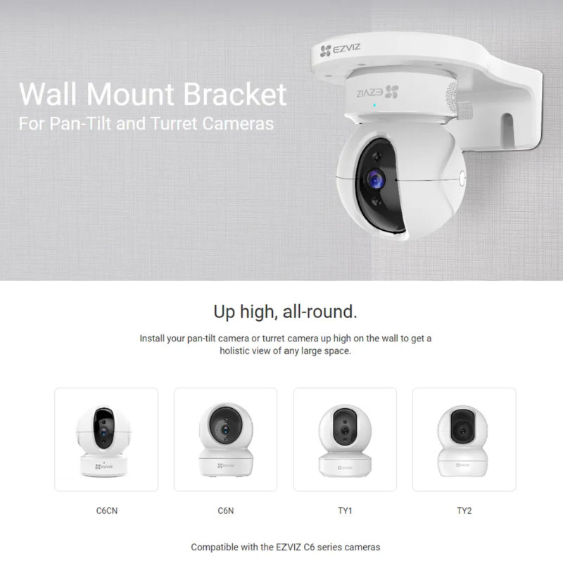 HIKVISION EZVIZ CCTV Bracket (Top Global Brand) Wall Mount for C4W C6C ...
