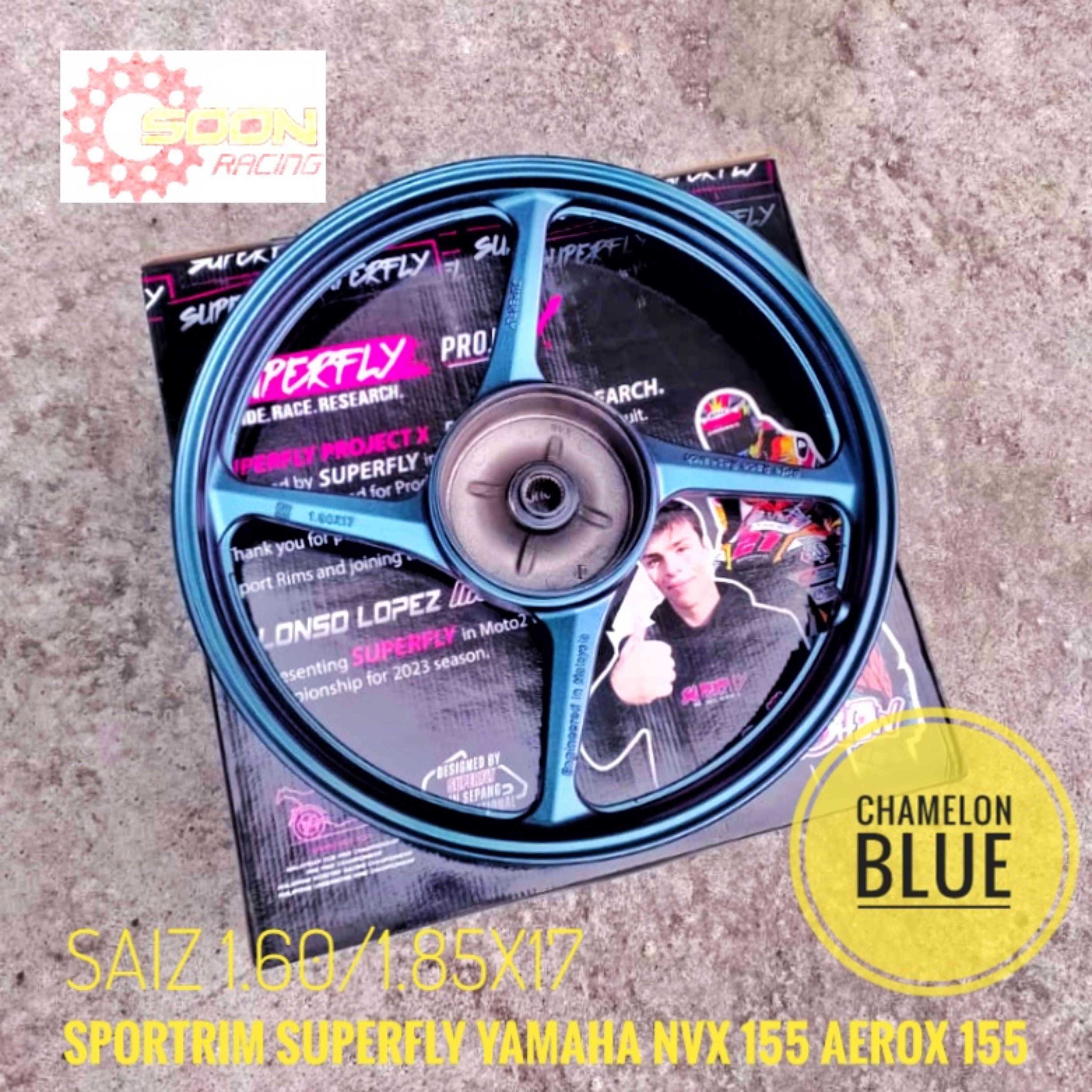 SUPERFLY NVX SPORT RIM SUPER FLY PROJECT X 4 KAKI YAMAHA NVX155 AEROX ...
