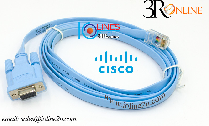 Cisco Console cable programming cable serial cable USB DB9 RJ45 72-3383 ...
