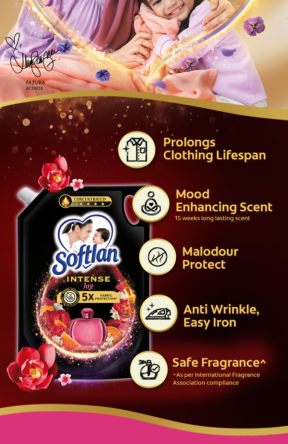 Softlan Intense Perfume Infinite Love Concentrated Fabric Softener ...